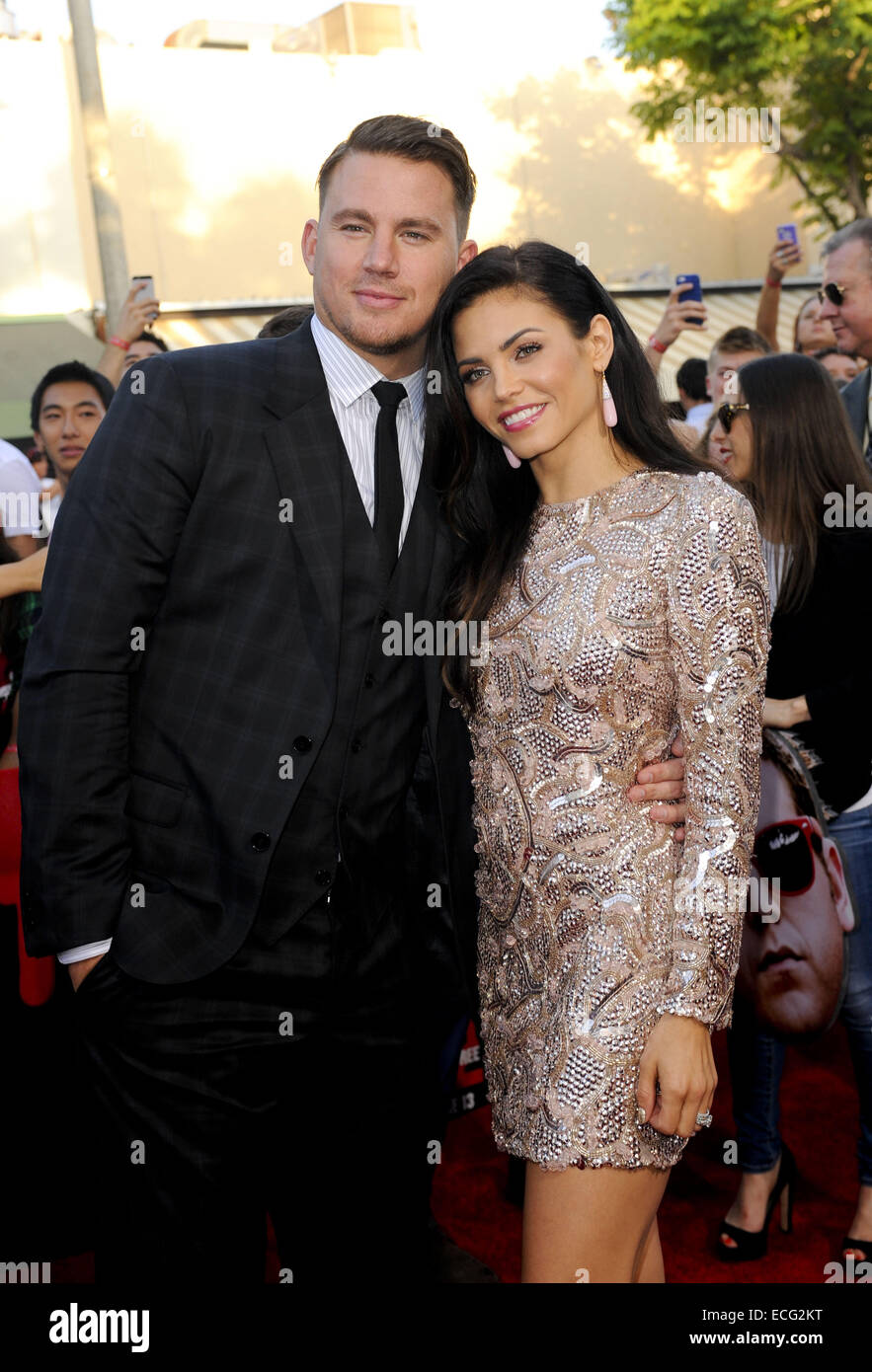 Premiere of 22 Jump Street - Arrivals Featuring: Channing Tatum,Jenna ...