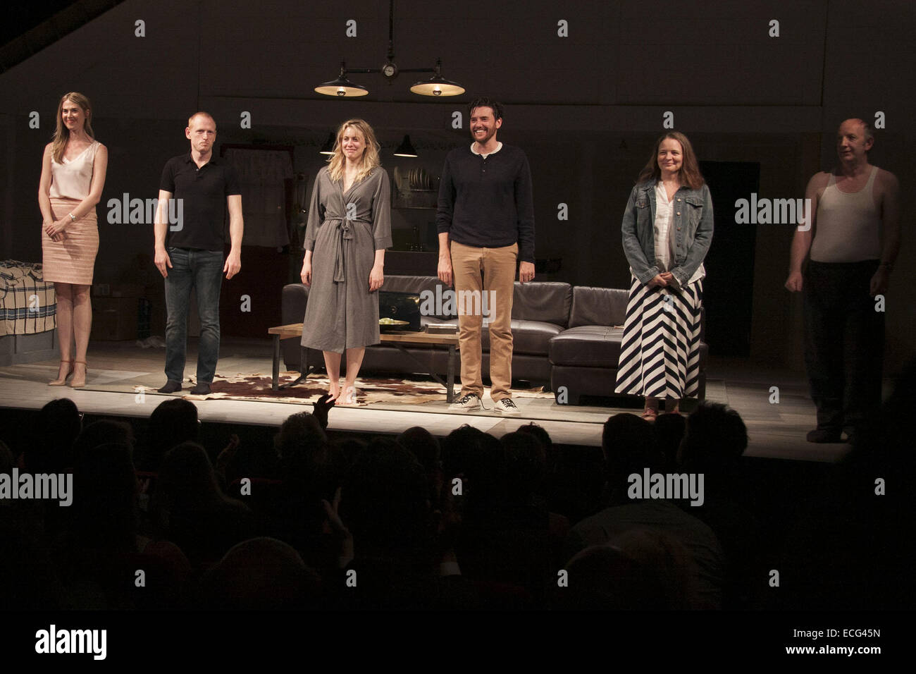 The Village Bike opening night curtain call at the Lucille Lortel ...