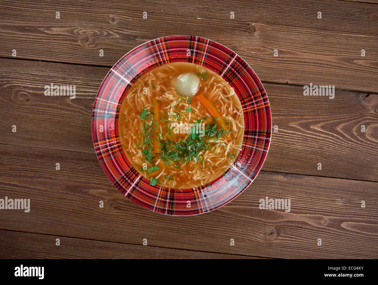 Sehriye - Şehriye Turkish tomato soup with pasta Stock Photo - Alamy