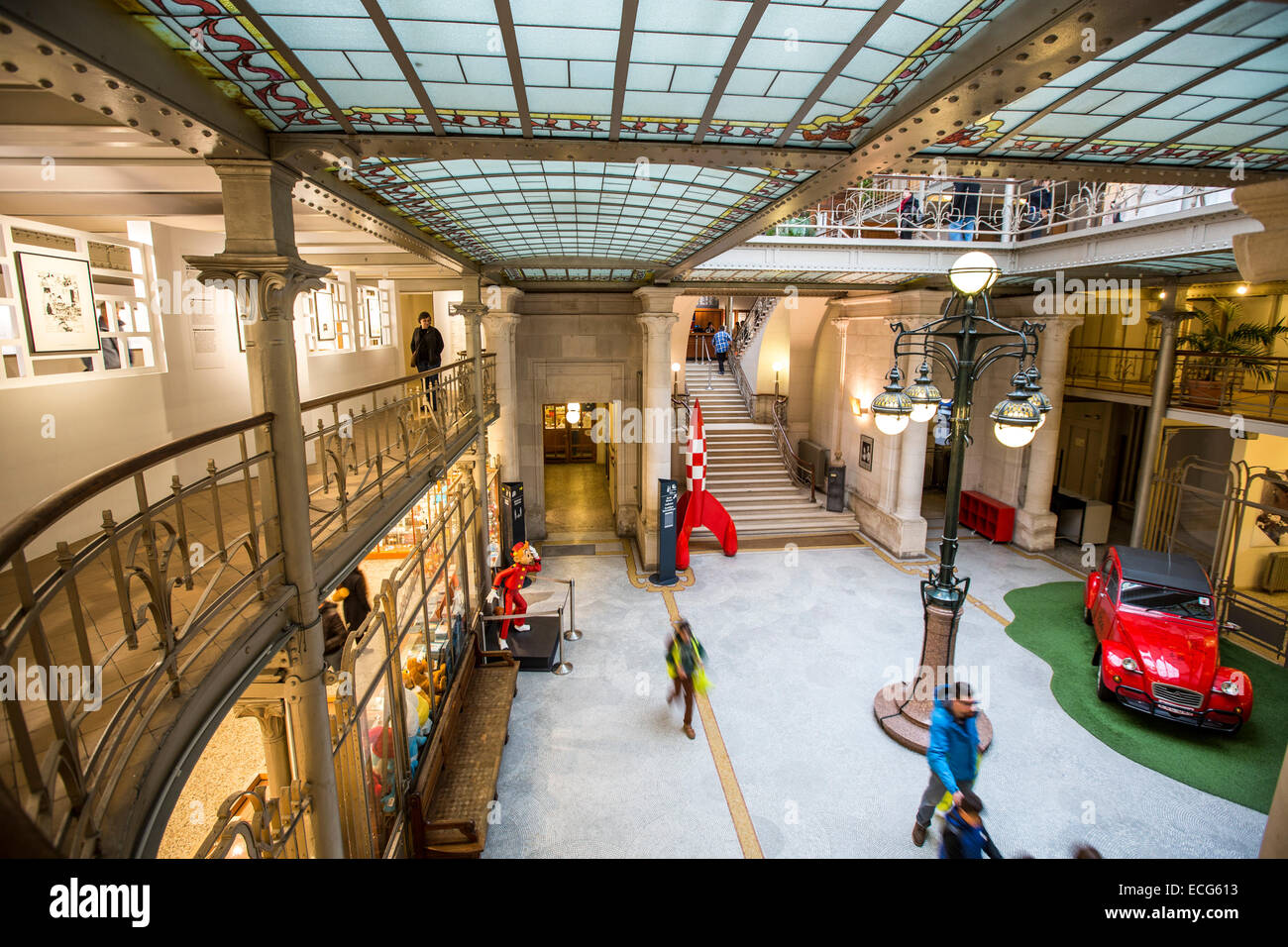 Comic Museum in Brussels, in a former Art Nouveau department store ...