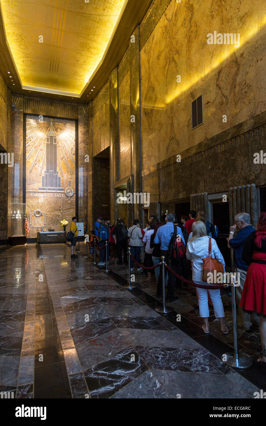 Empire state building interior hi-res stock photography and images - Alamy