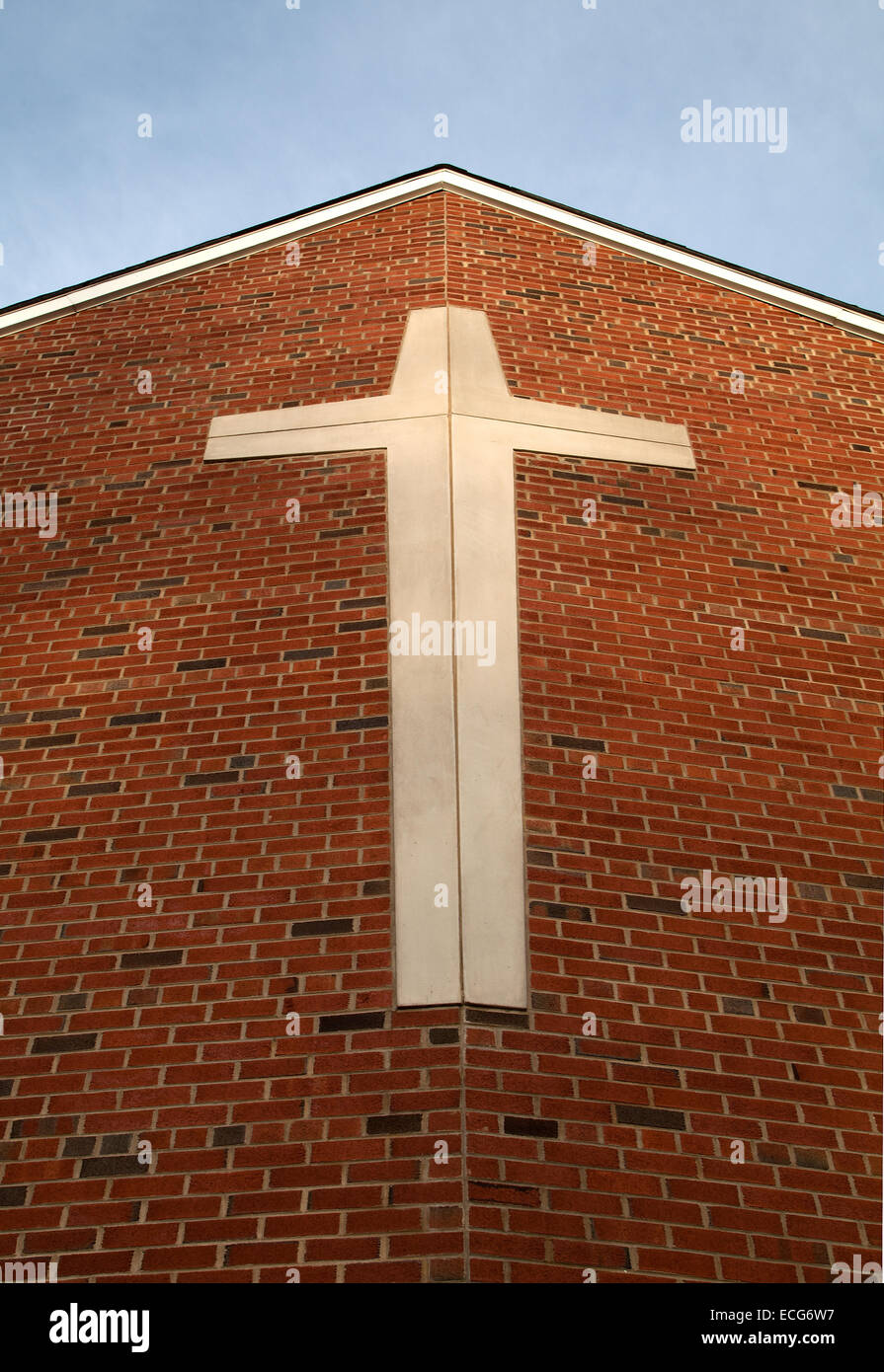 Cross on a wall Stock Photo - Alamy