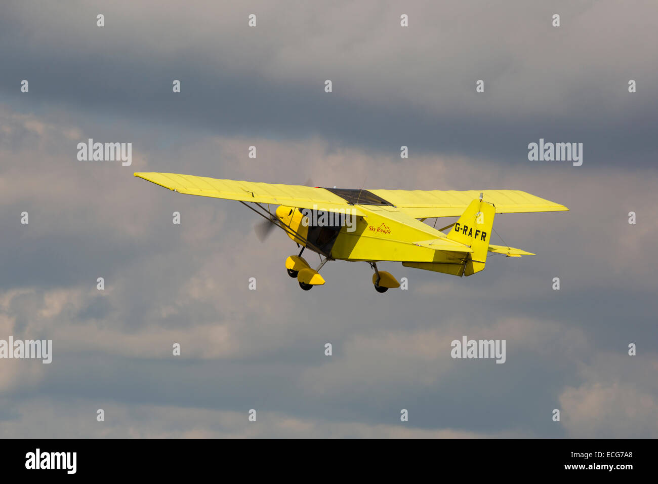 Skyranger J2-2 (1) G-RAFR in flight after take-off from Sturgate ...