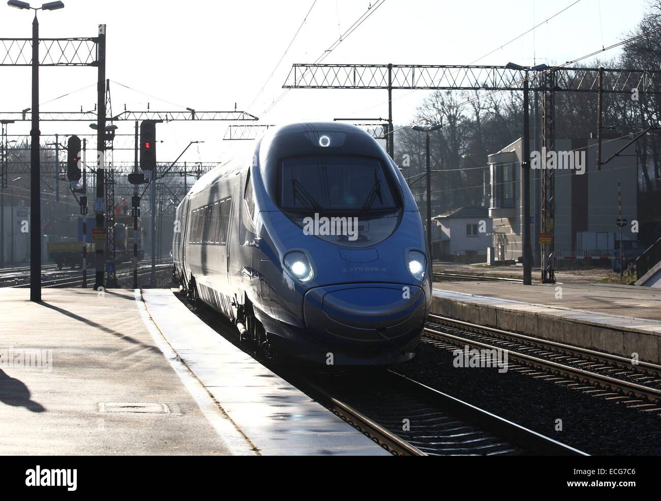 Gdansk, Poland 14th, December 2014 AlstomÕs Pendolino, the first high ...