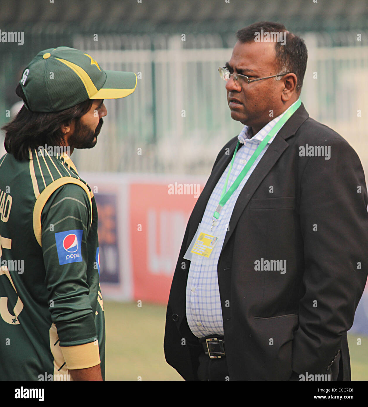 Pakistani cricket coach Basit Ali conversation with team captainn Fawad ...