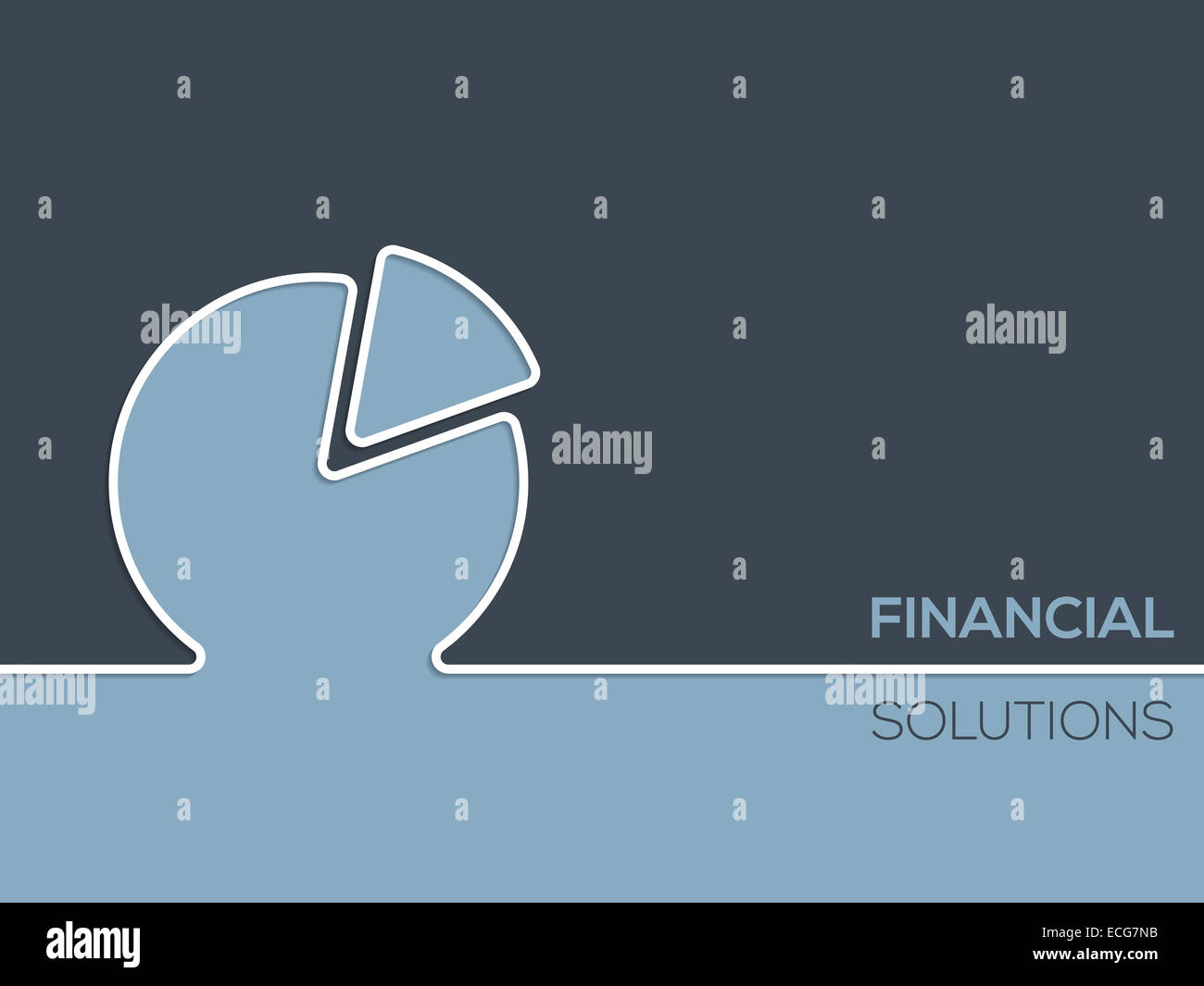 Financial solutions advertising background design for businesses Stock ...
