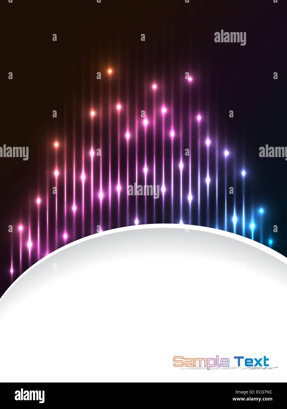 Company brochure design with cool light and color effects Stock Photo ...
