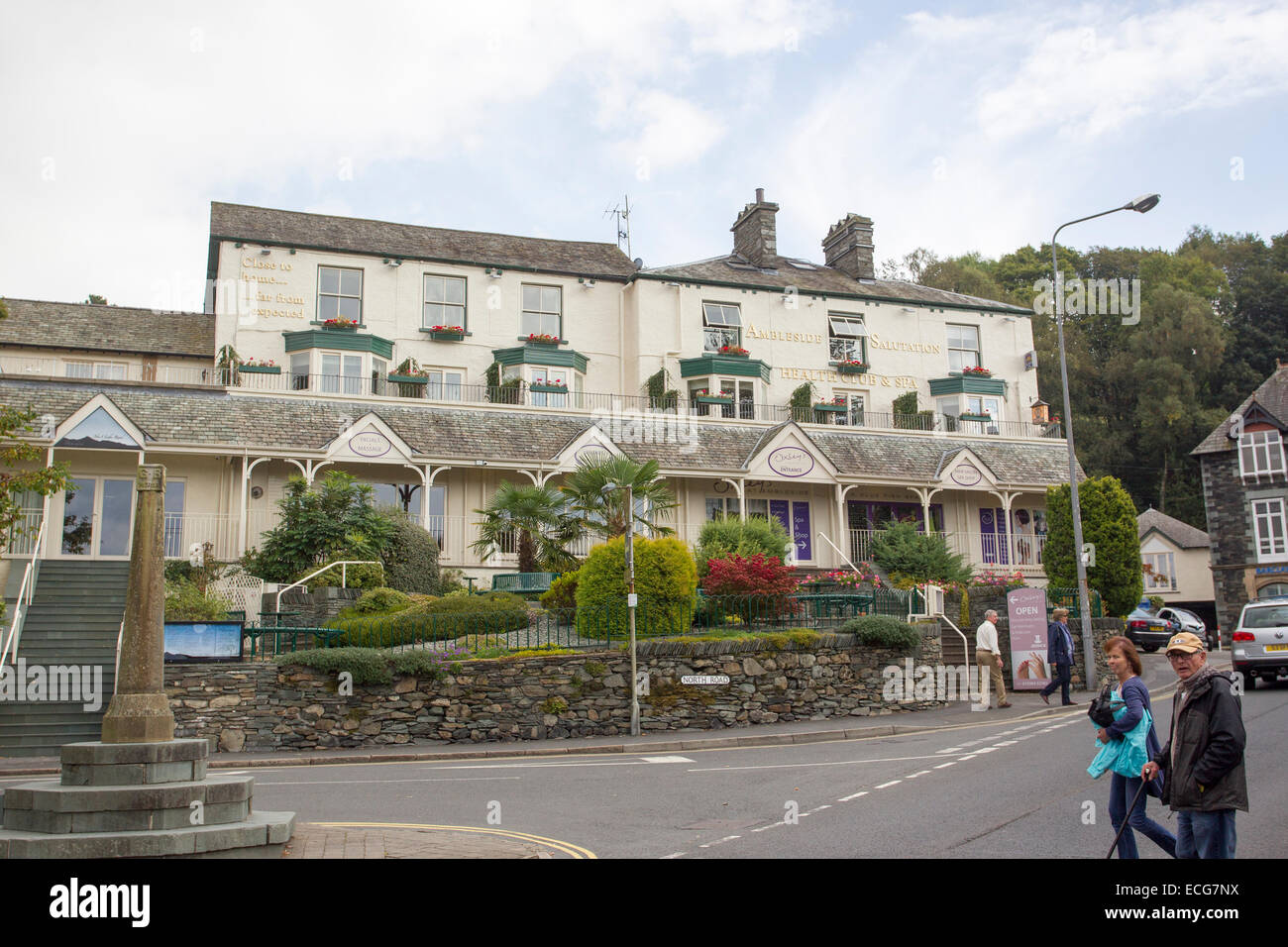 The Salutation Hotel, Ambleside Lake District National Park Stock Photo ...