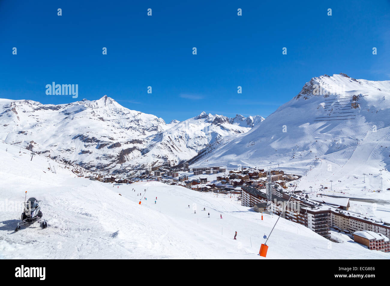 Tignes Val Claret Stock Photo - Alamy