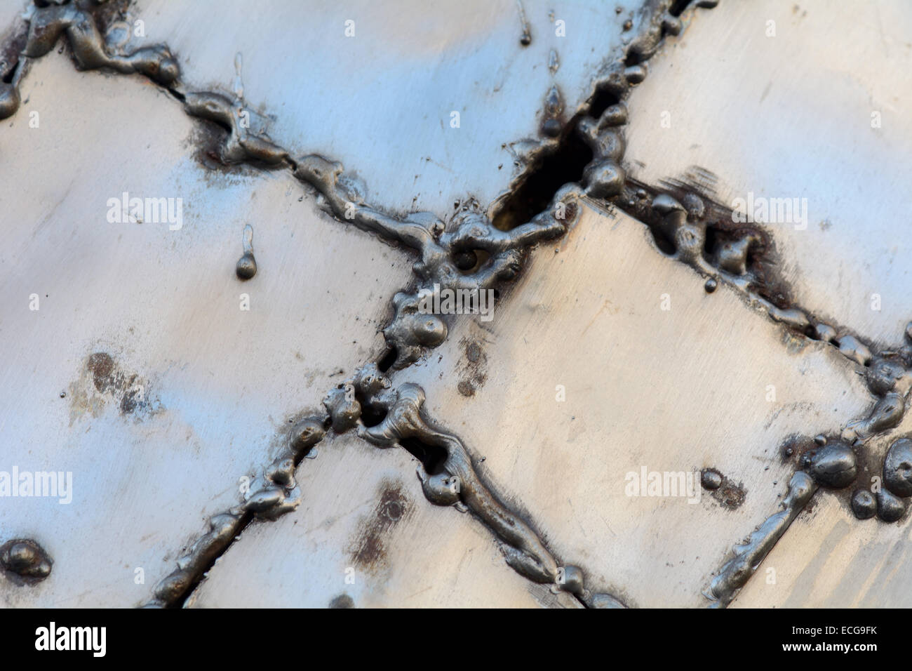 Aluminum weld plates Stock Photo - Alamy