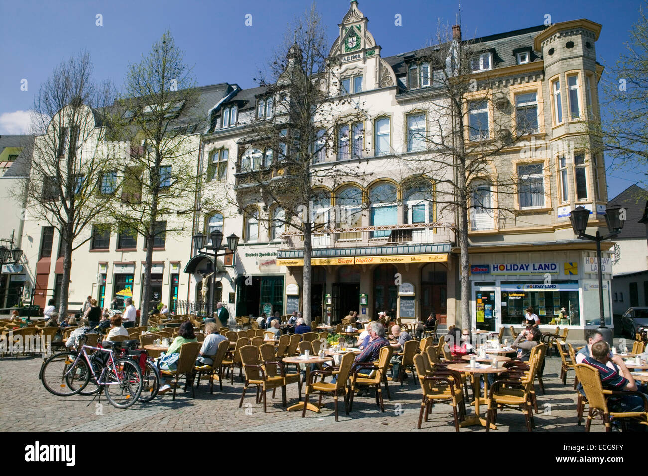 Pedestrian zone of Andernach, Rhineland-Palatinate, Germany, Europe ...