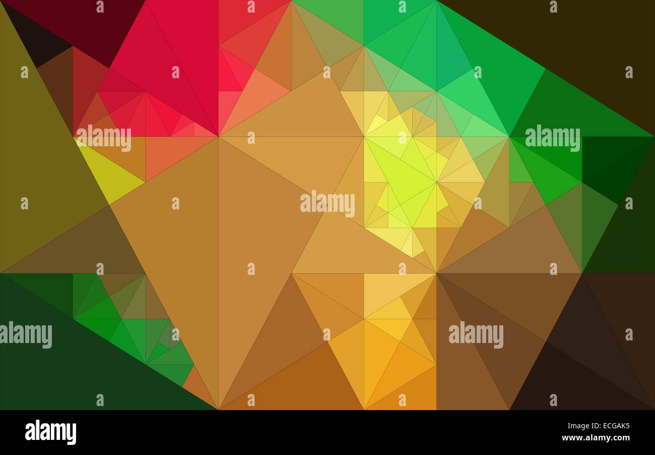 Abstract background of triangles created by means of triangulation ...