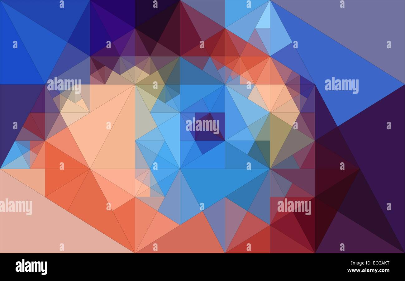 Abstract background of triangles created by means of triangulation ...