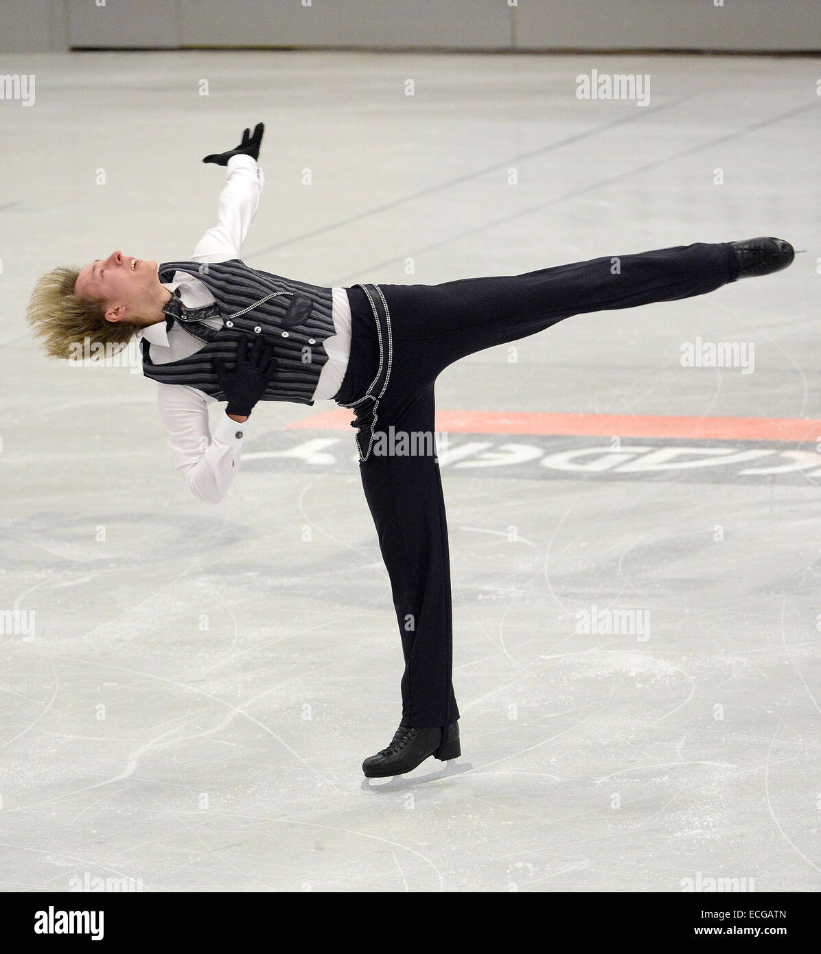 Stuttgart, Germany. 14th Dec, 2014. Ice skater Franz Streubel during ...