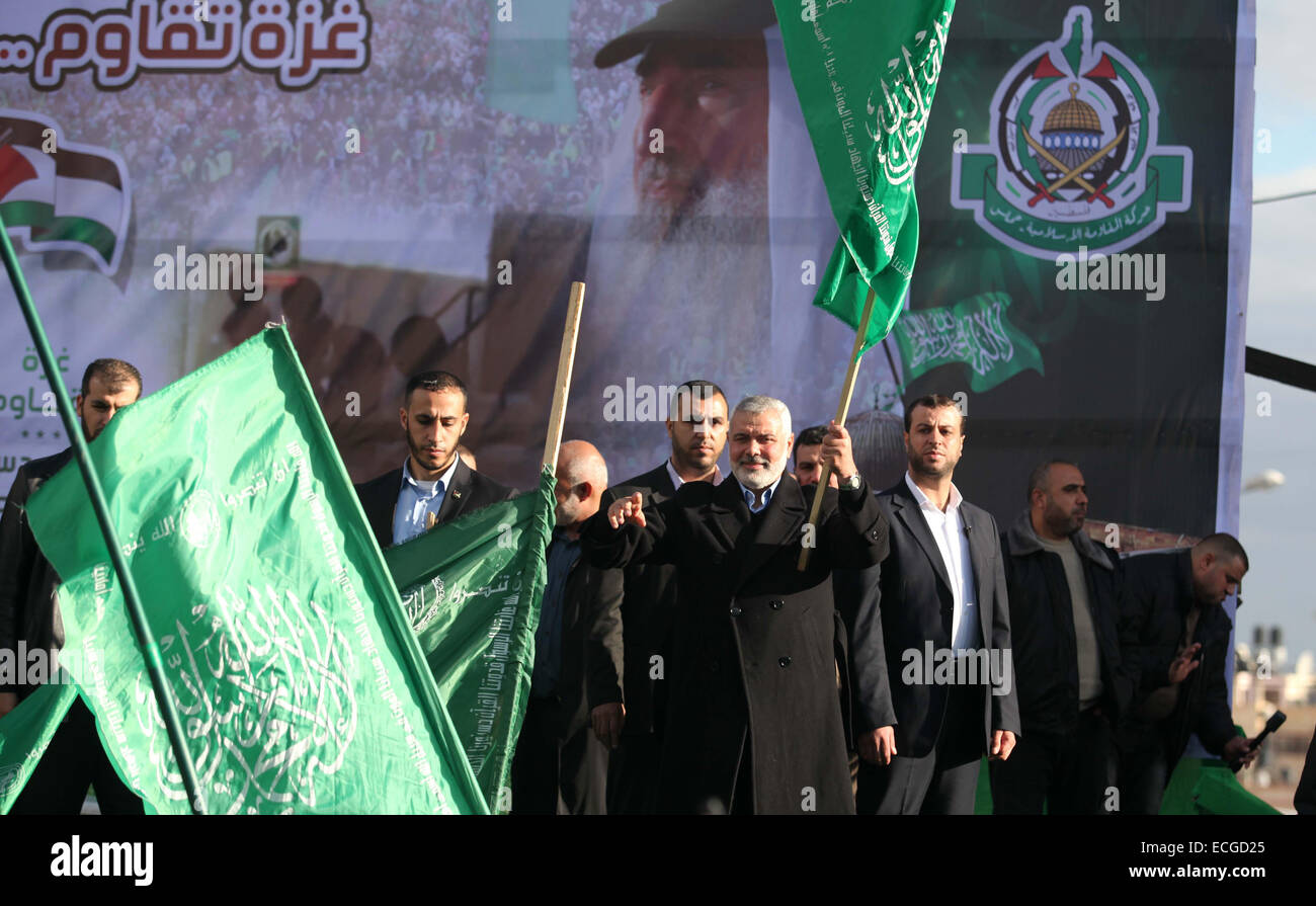 Gaza City, Gaza Strip, Palestinian Territory. 14th Dec, 2014. Hamas top ...