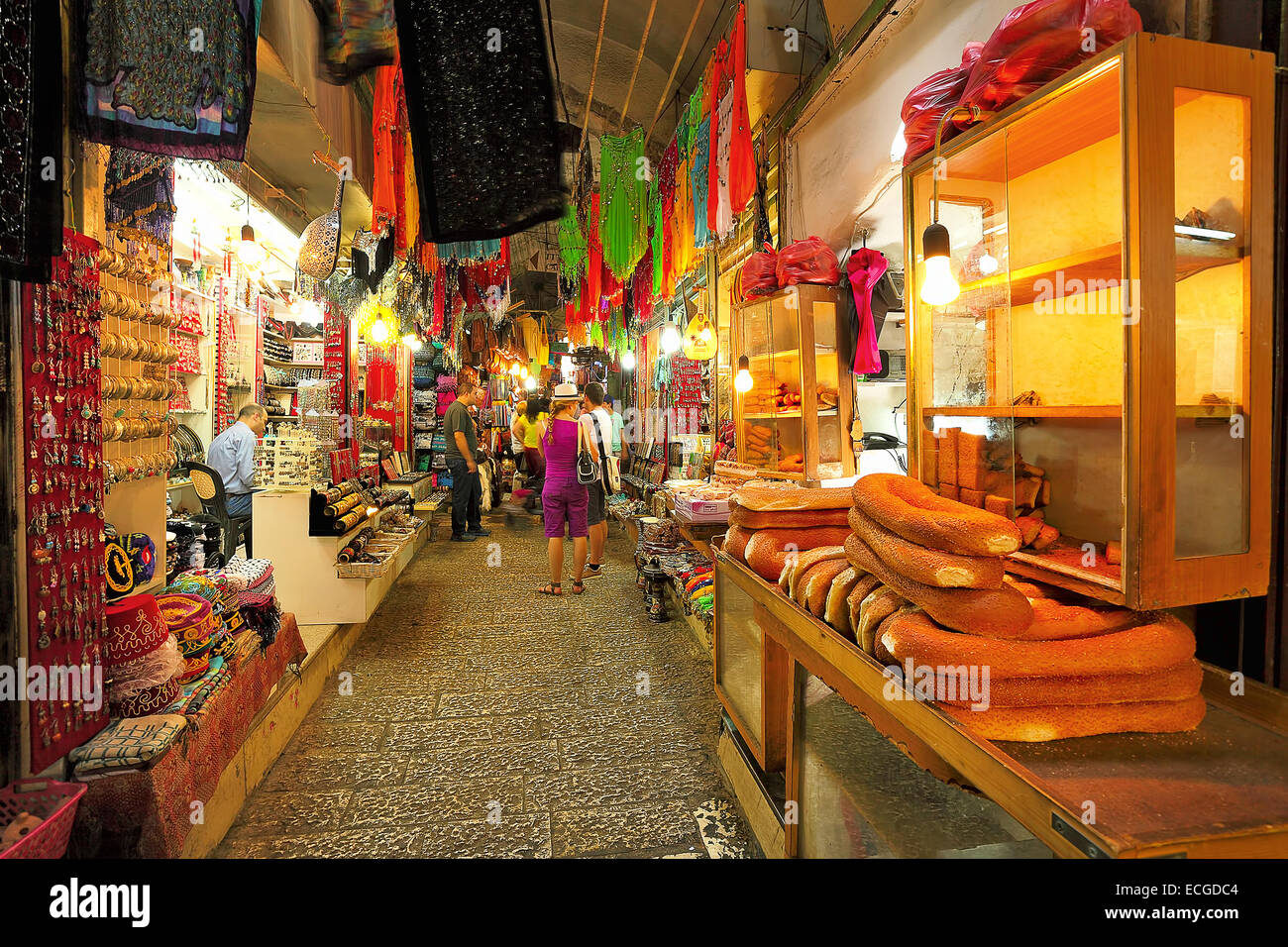 Bazaar in Old City of Jerusalem, Israel Stock Photo - Alamy