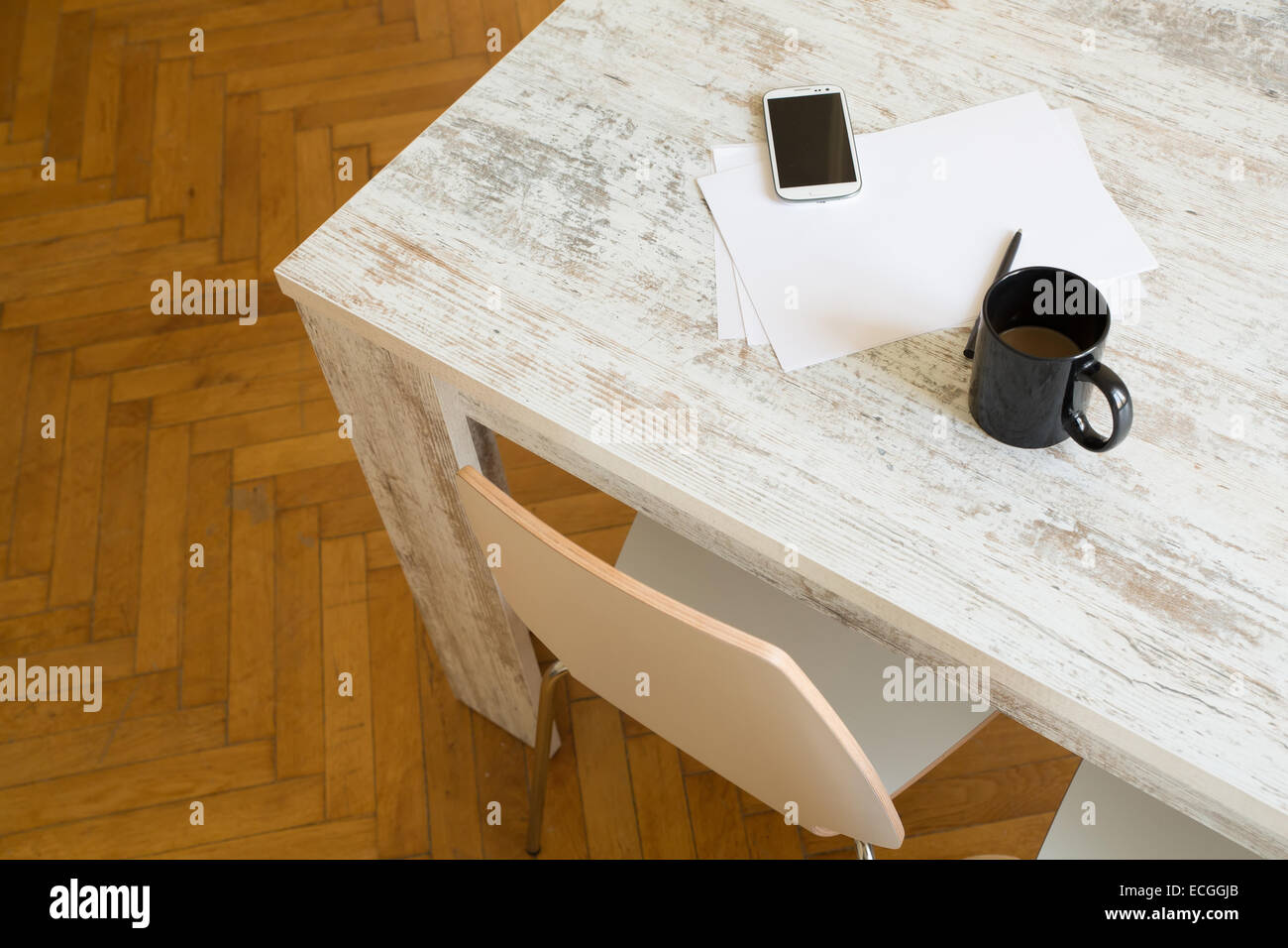 Brainstorming and taking notes at the table Stock Photo - Alamy