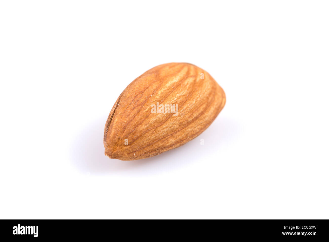 Composition from almond nuts isolated on white background Stock Photo ...