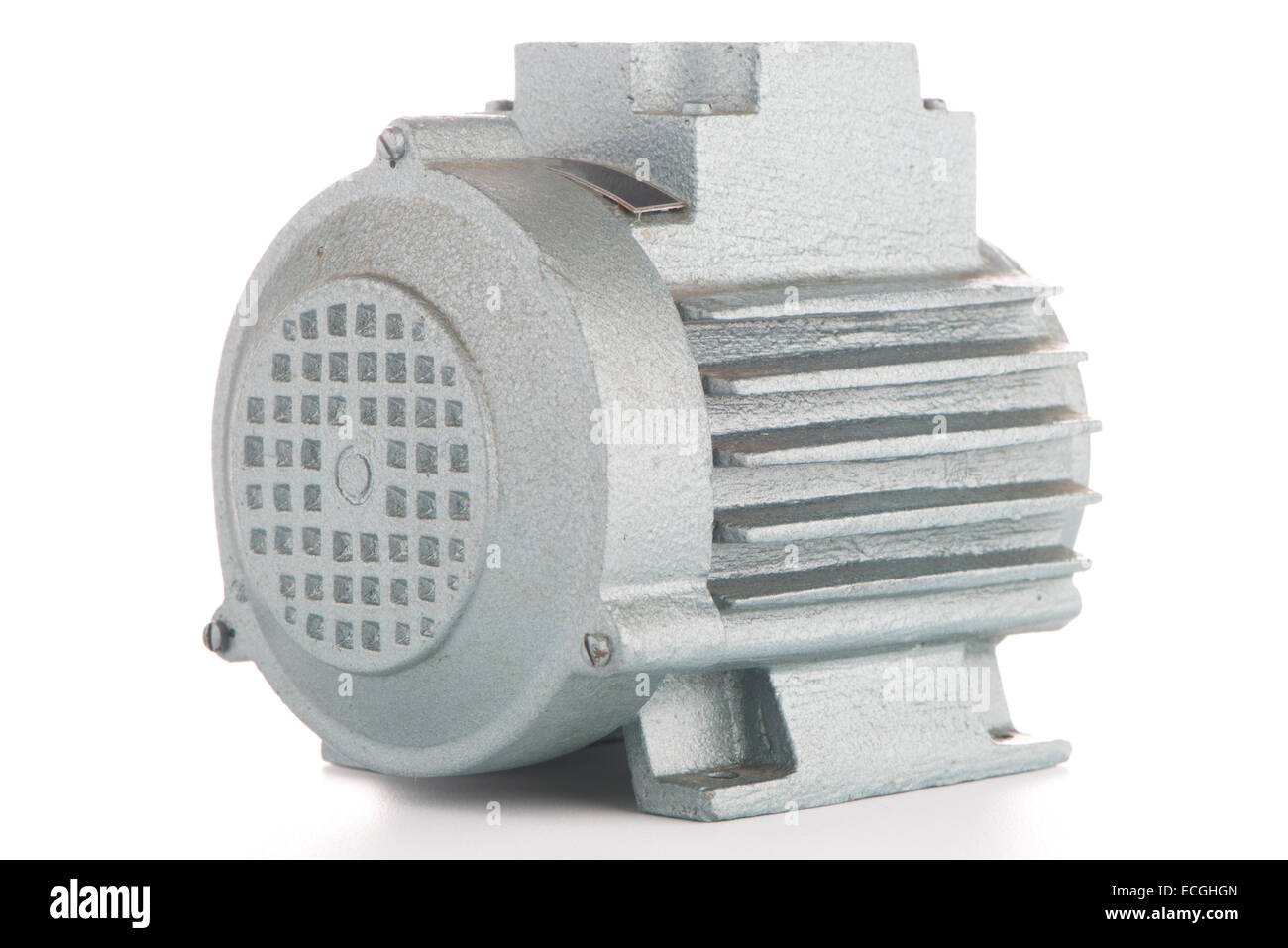Electric motor on on white background Stock Photo - Alamy