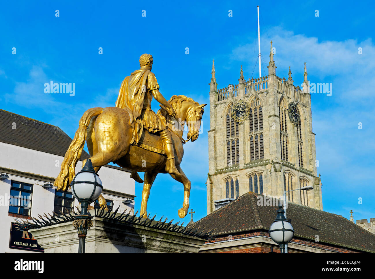 Statue of William of Orange ('King Billy') in Hull, Humberside, East ...