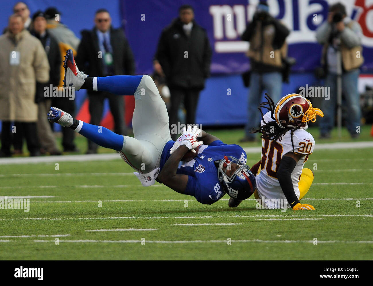 East Rutherford, New Jersey, USA. 14th Dec, 2014. Giants' tight end ...