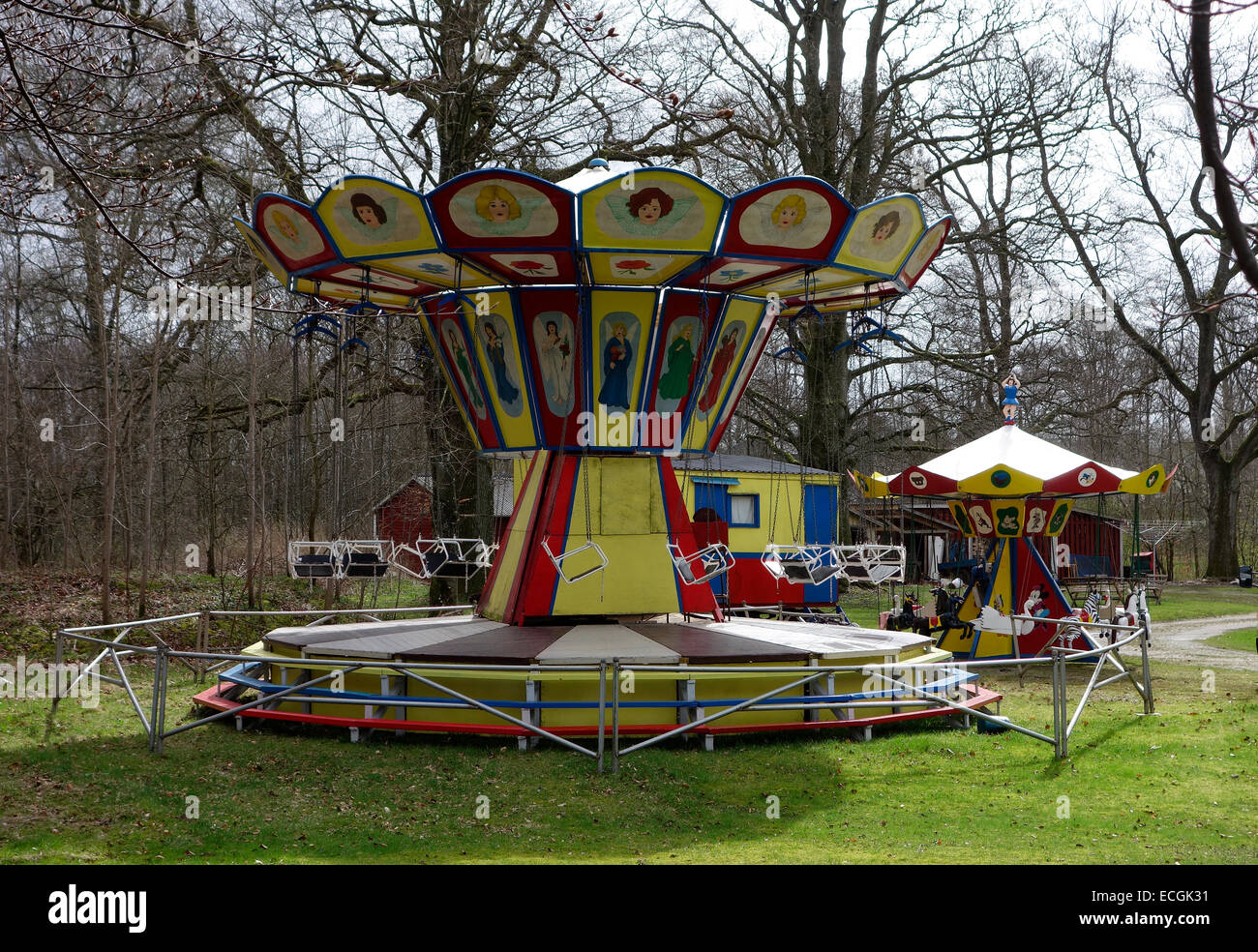Ferris wheel and merry go round hi-res stock photography and images - Alamy
