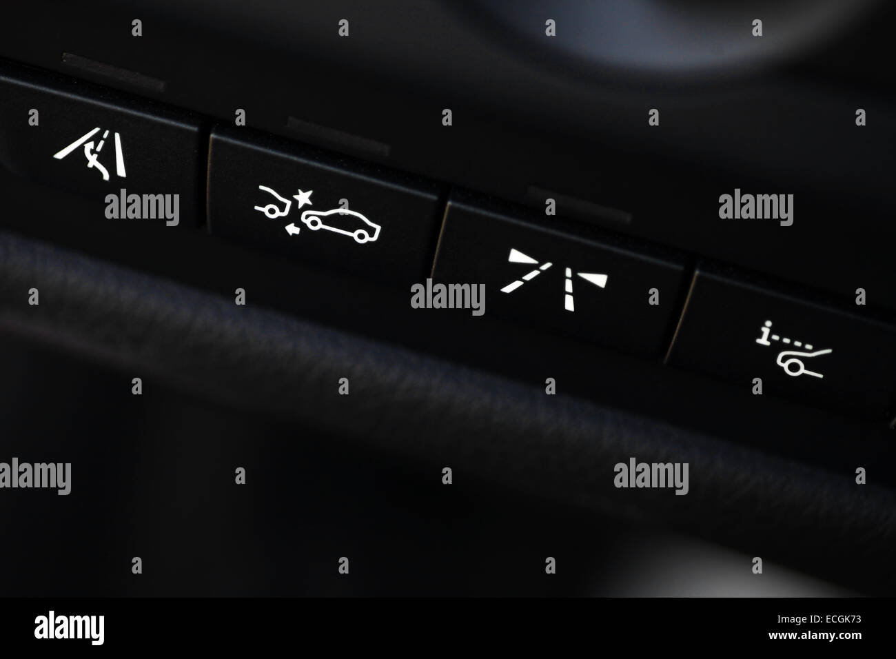 Detail shot of some black buttons inside a car Stock Photo - Alamy