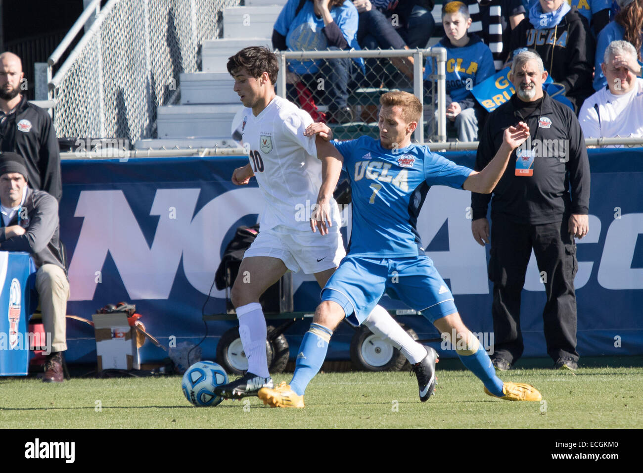 Cary, North Carolina, USA. 14th Dec, 2014. Virginia Cavaliers Forward NICKO CORRIVEAU (10) and ...