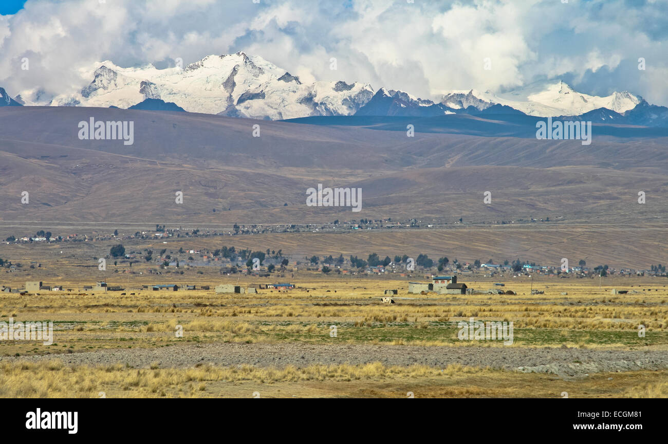 High Elevation Settlements in Central Bolivia, Under Massive Snow ...