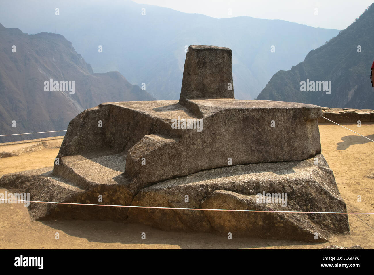 Intihuatana, The Hitching Post of the Sun, Machu Picchu, Peru Stock ...
