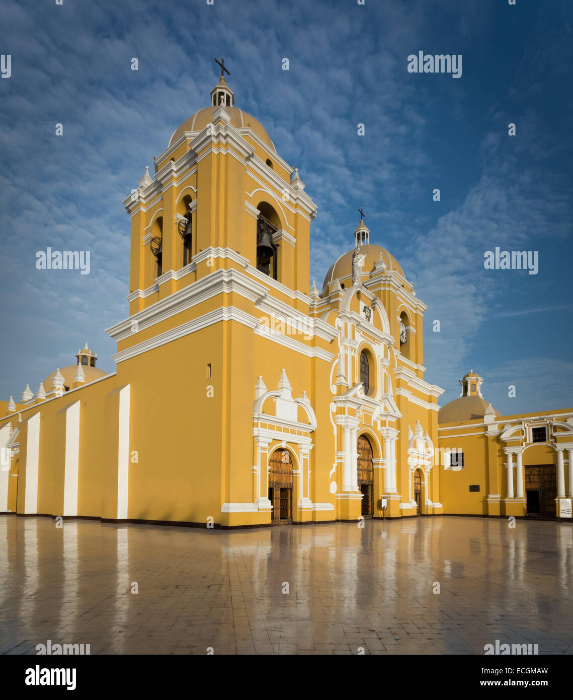 Colonial Cathedral in Historic Centre of Trujillo Stock Photo - Alamy