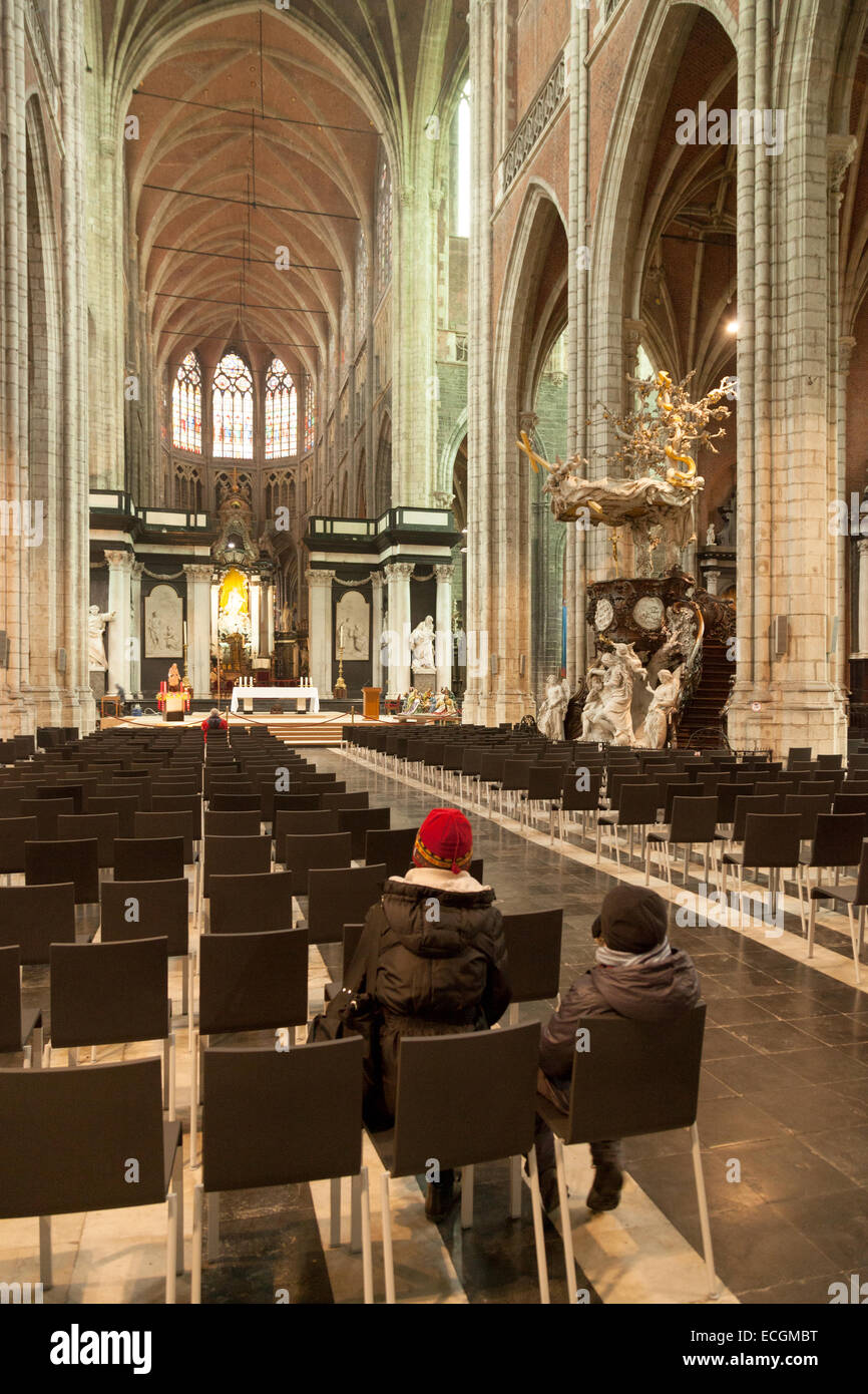 Interior, St Bavo's Cathedral, Ghent, Belgium Stock Photo - Alamy