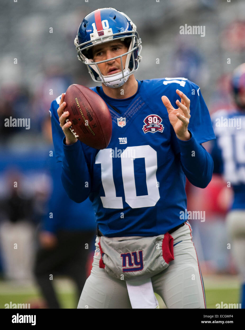East Rutherford, New Jersey, USA. 14th Dec, 2014. Giants' quarterback ...