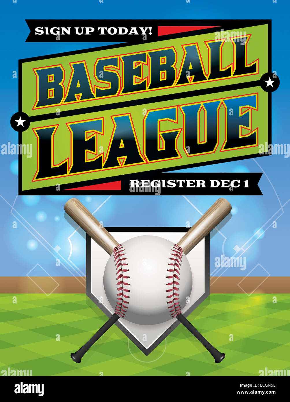 Baseball flyer hi-res stock photography and images - Alamy