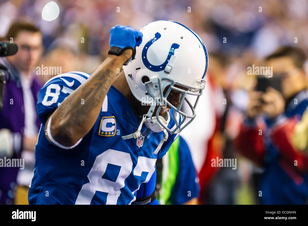 Indianapolis, Indiana, USA. 14th Dec, 2014. Indianapolis Colts wide ...
