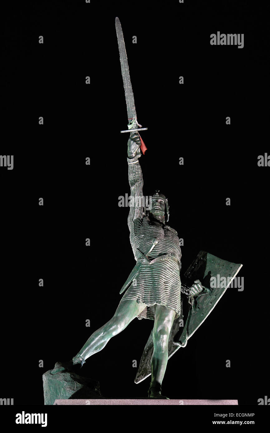 Alberto da Giussano statue, lega lombarda, hero, Italy, Lombardy ...