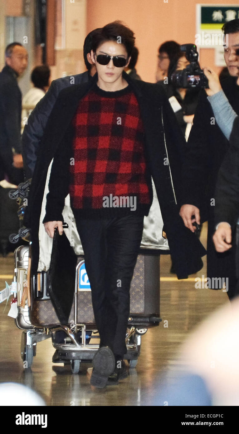 Jaejoong (JYJ), Dec 12, 2014 : Osaka, Japan : Korean singer Jae-joong ...