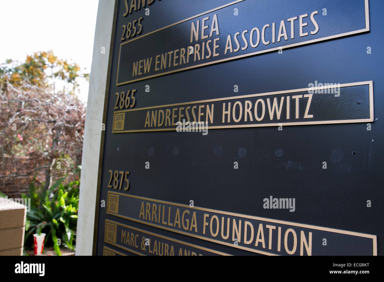 The headquarters of venture capital firm Andreessen Horowitz Stock ...