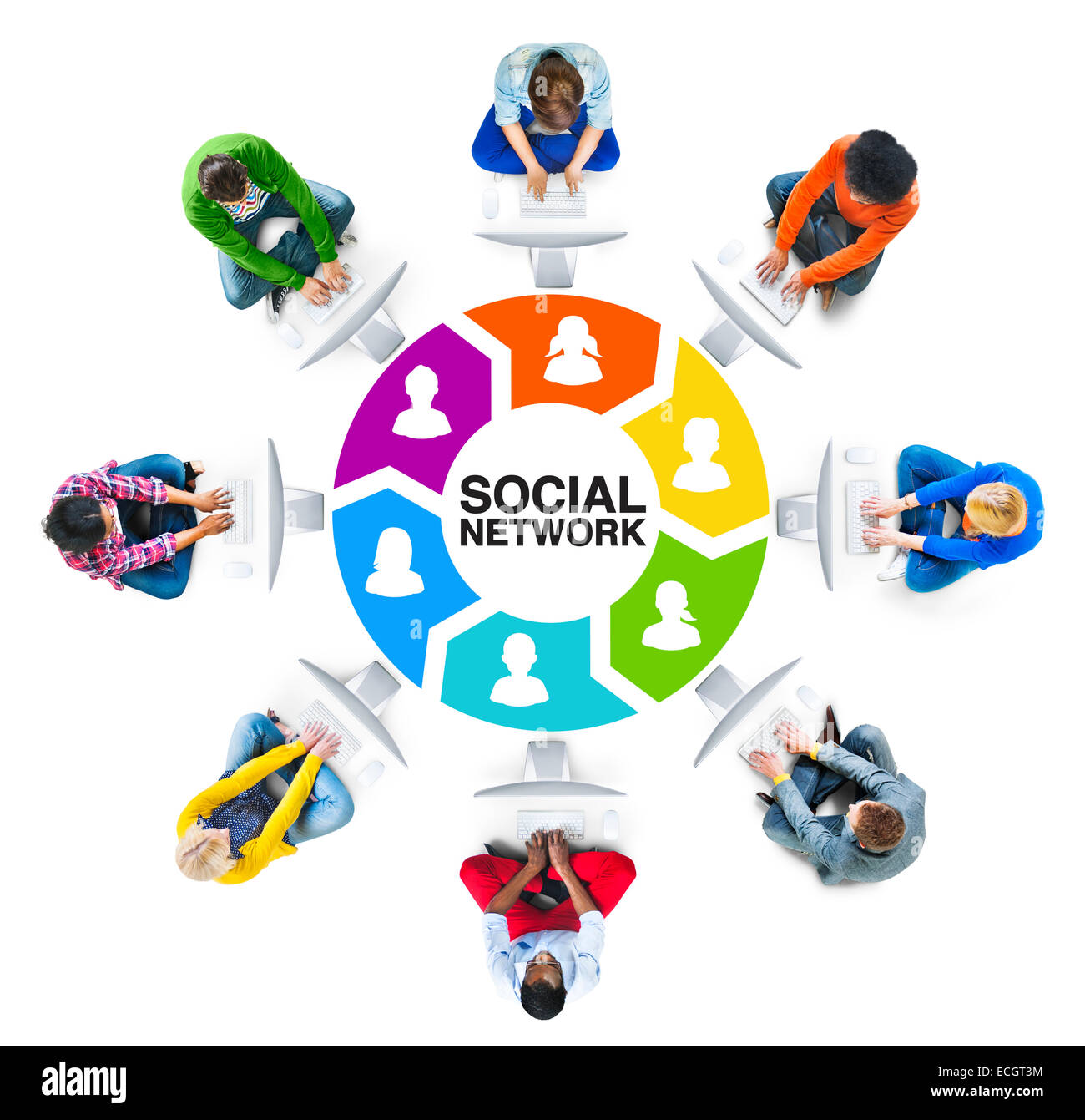 People Social Networking and Computer Network Concepts Stock Photo - Alamy