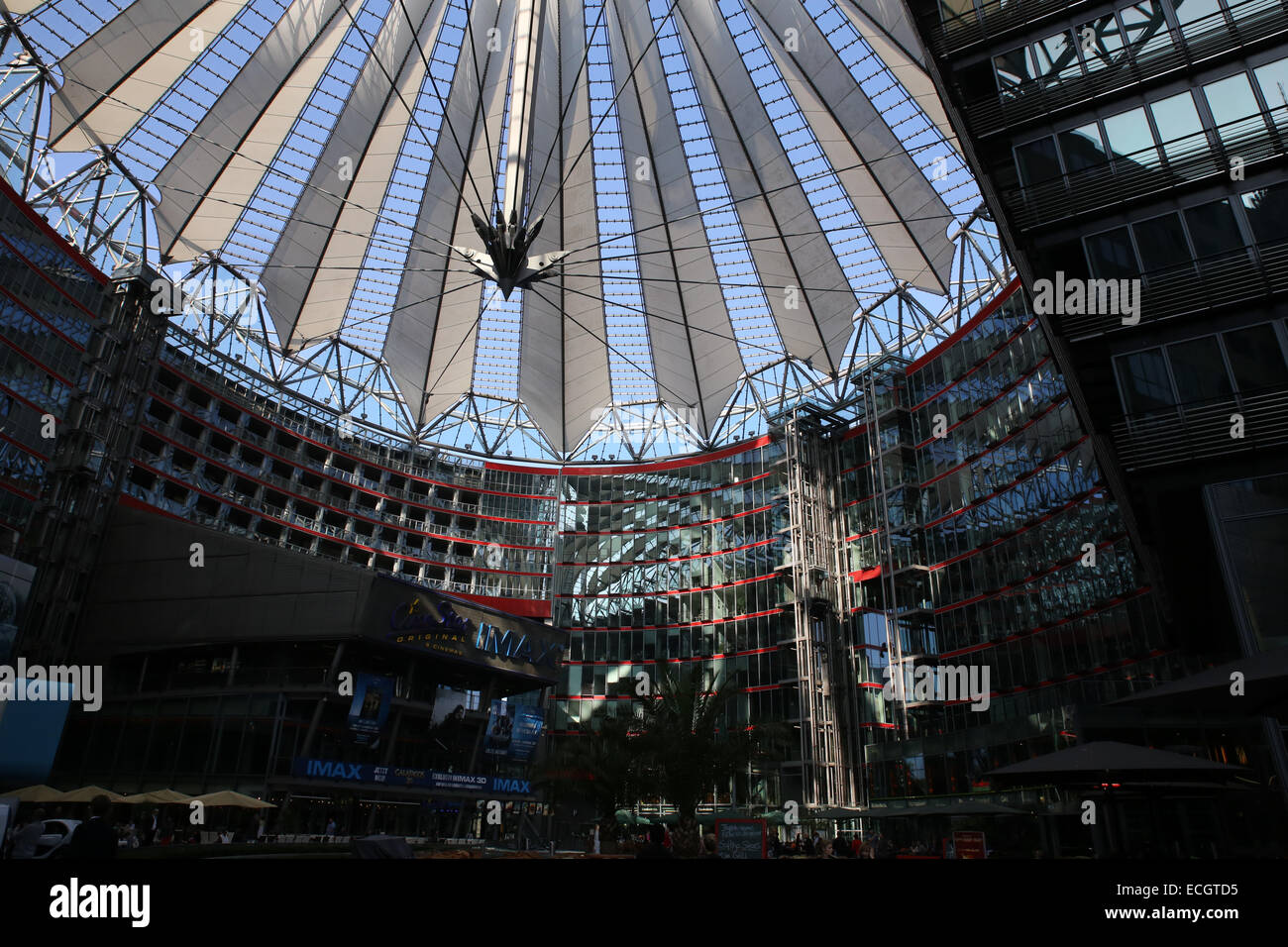 berlin sony center shopping centre Stock Photo - Alamy