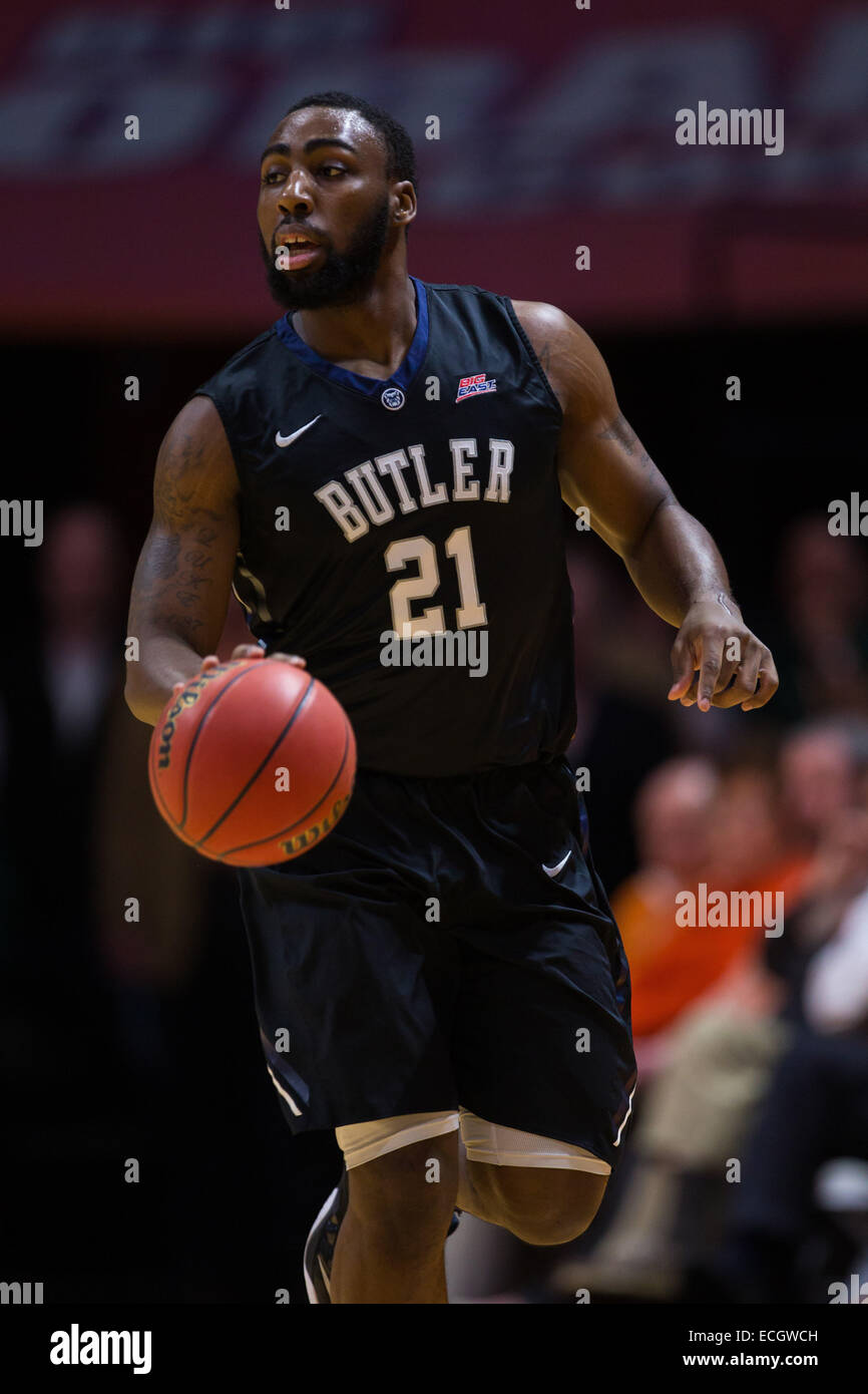 December 14, 2014: Roosevelt Jones #21 of the Butler Bulldogs during ...