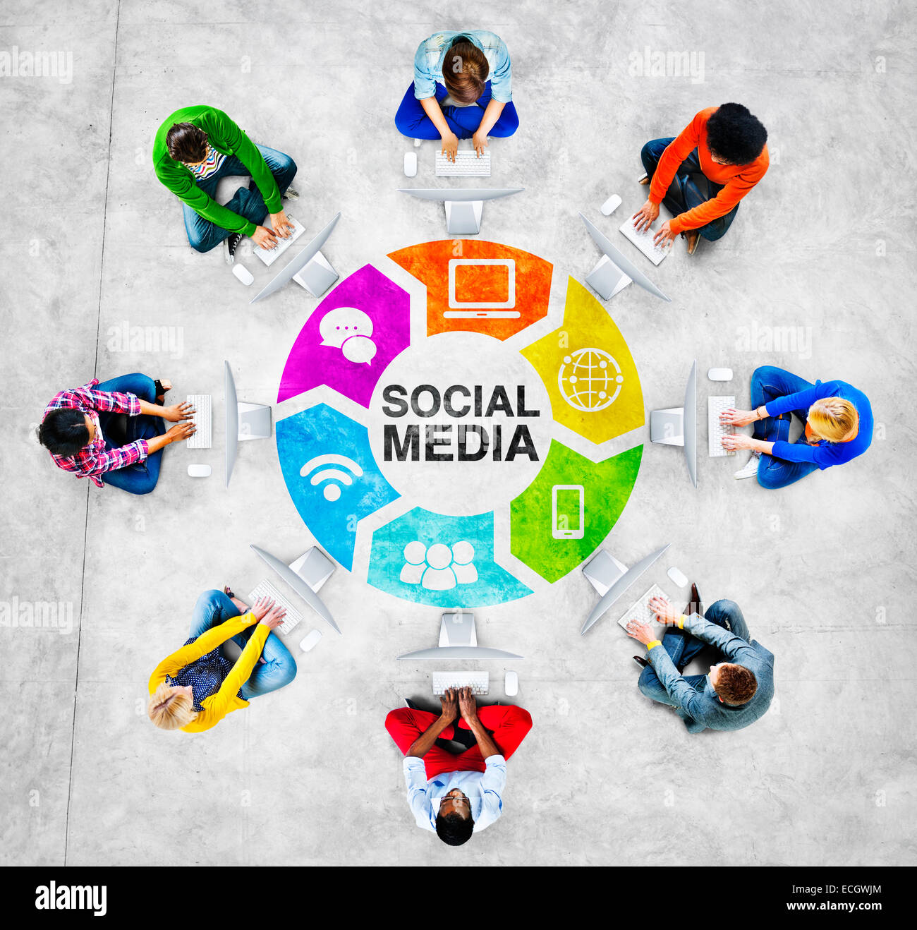 People Social Networking and Social Media Concept Stock Photo - Alamy