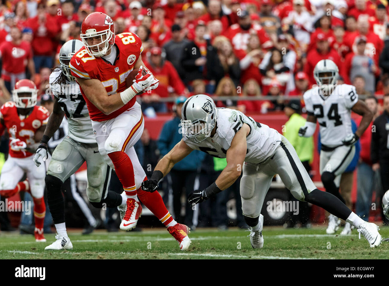 Kansas City, MO, USA. 14th Dec, 2014. Kansas City Chiefs tight end ...