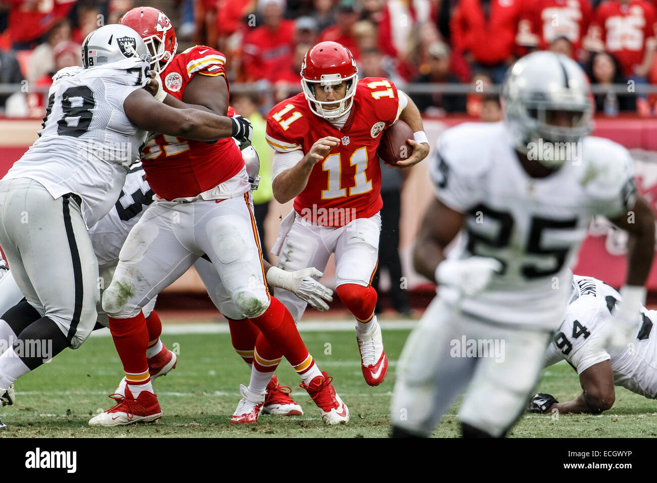 Kansas City, MO, USA. 14th Dec, 2014. Kansas City Chiefs quarterback ...