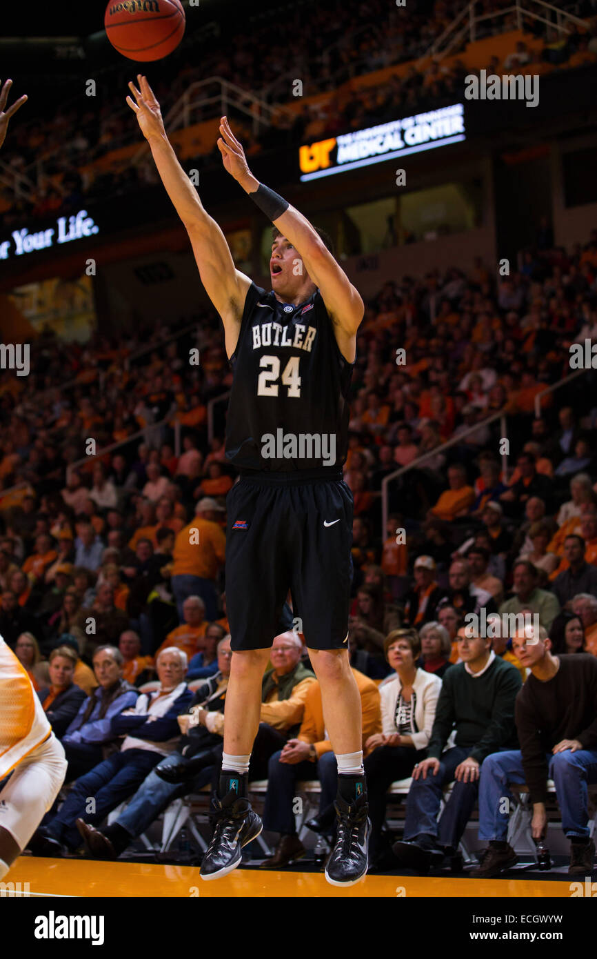 December 14, 2014: Kellen Dunham #24 of the Butler Bulldogs shoots the ...