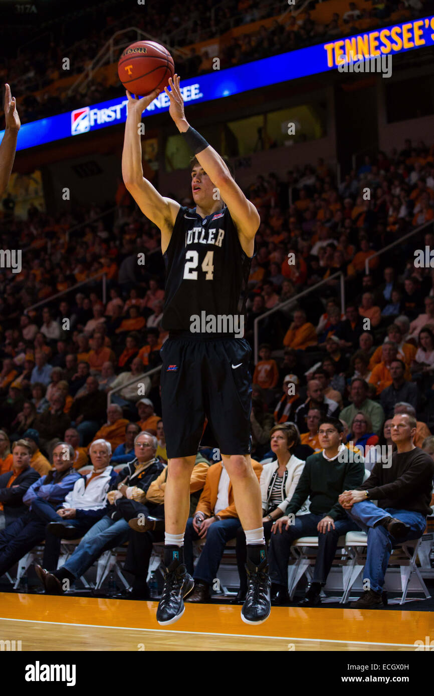December 14, 2014: Kellen Dunham #24 of the Butler Bulldogs shoots the ...
