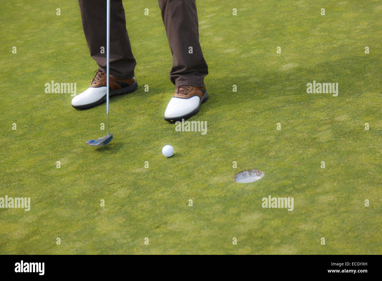 man playing golf Stock Photo - Alamy