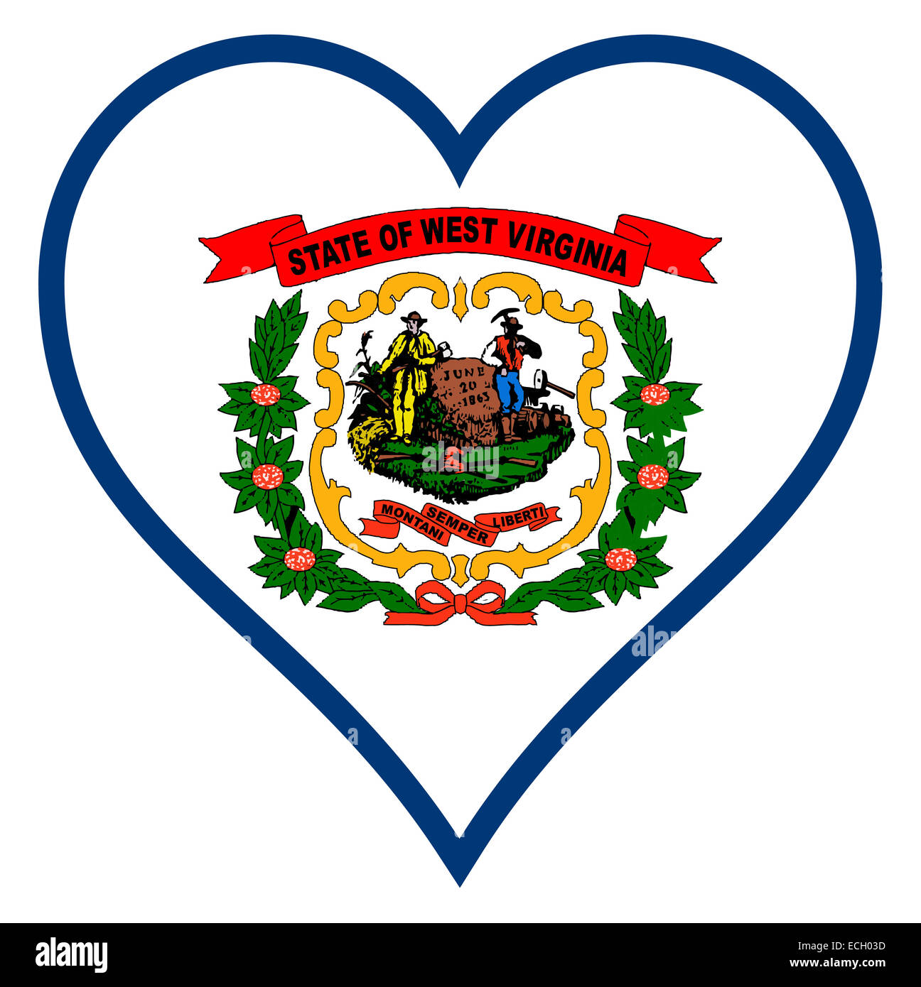 West virginia state flag hi-res stock photography and images - Alamy