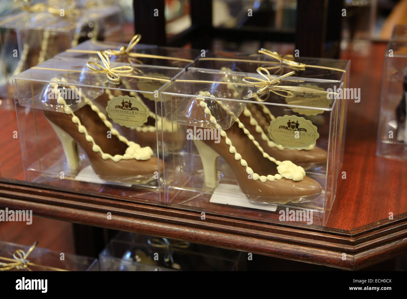 chocolate heels inside fassbender rausch Stock Photo - Alamy