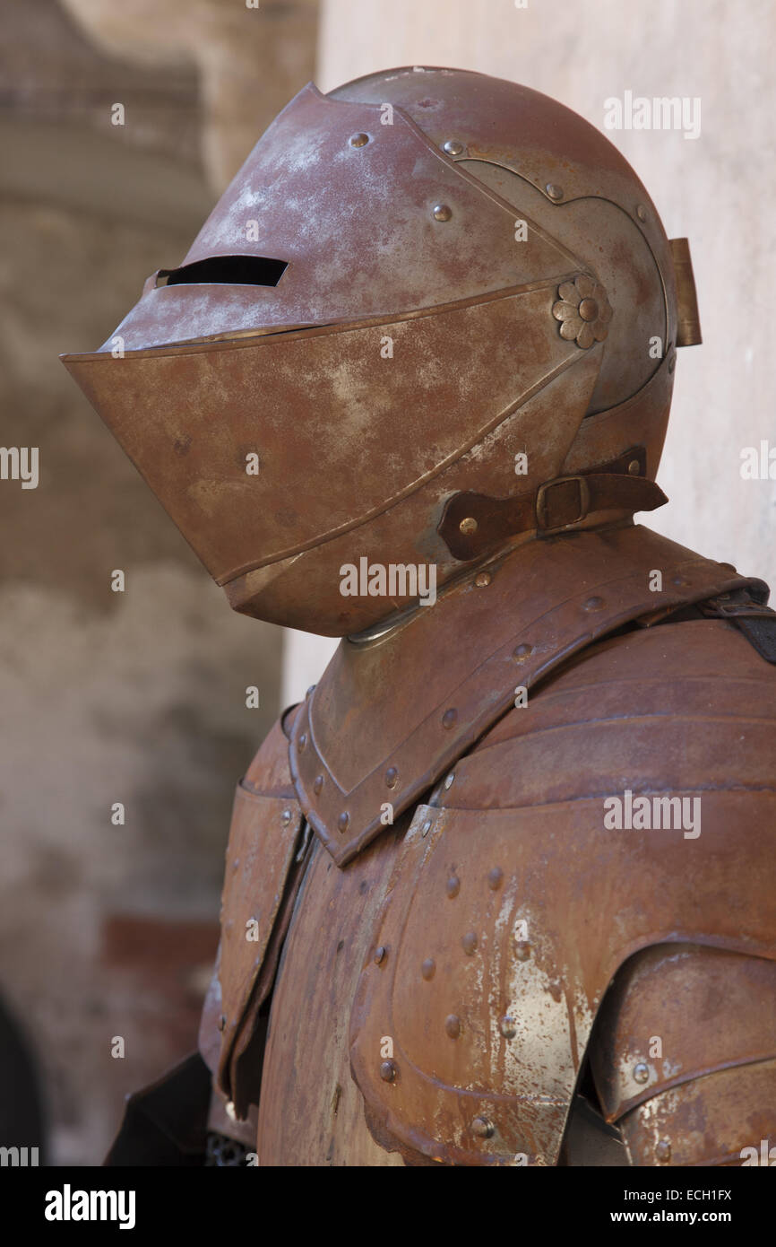 knight's armour at castle Runkelstein Stock Photo - Alamy